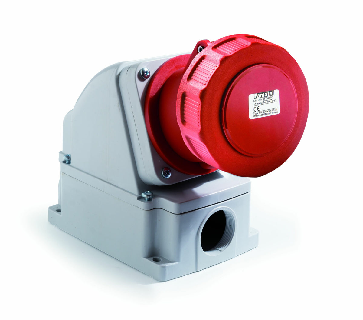 Famatel Wall Socket 400V 3P+E+N IP67 Allen Terminals (Amp - 16A / 32A