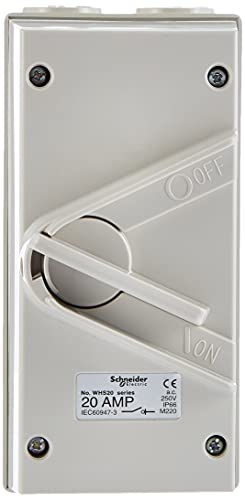 Schneider Electric 20A 250V Surface Mount Single Pole Isolating Switch ...