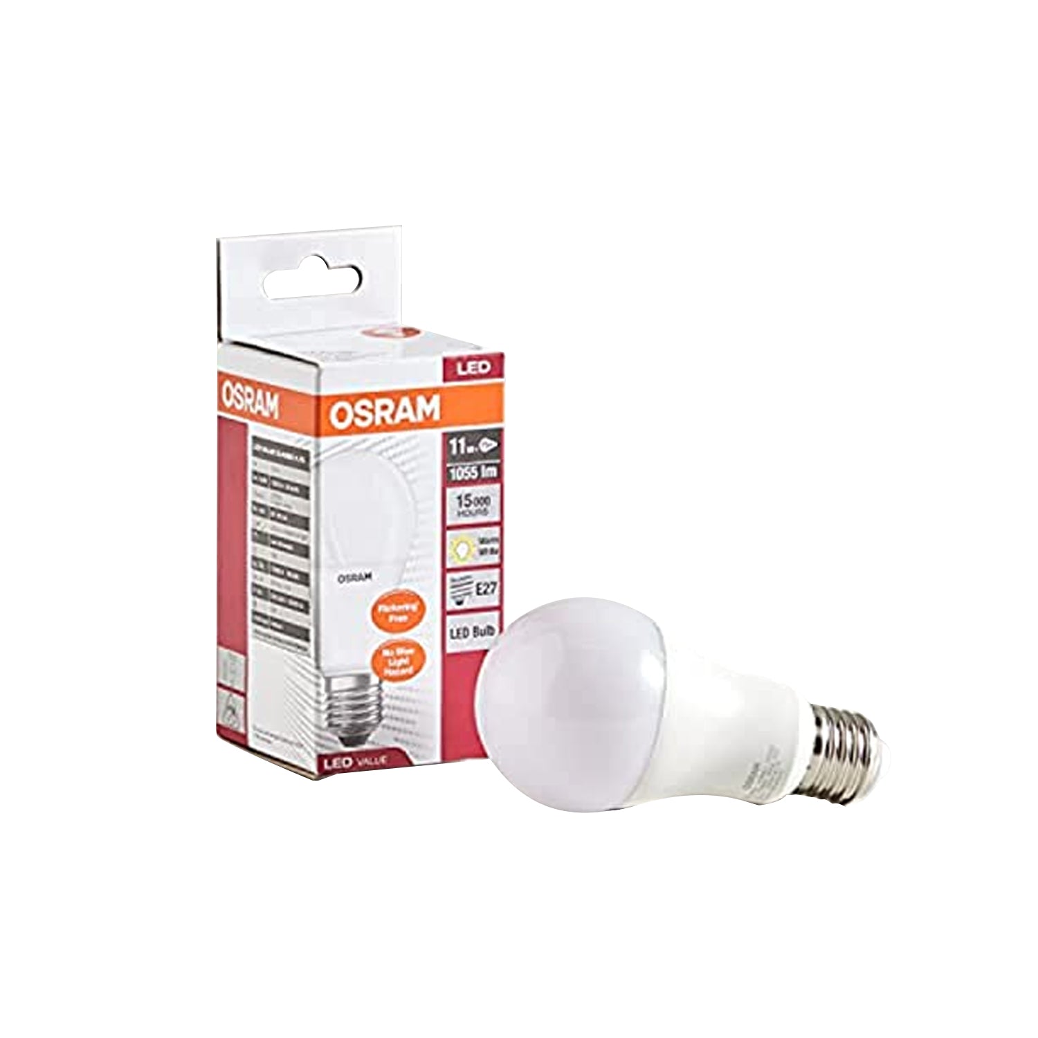 Osram LED Value Classic A Frosted Bulb 11W Screw Base E27 Day Light/65