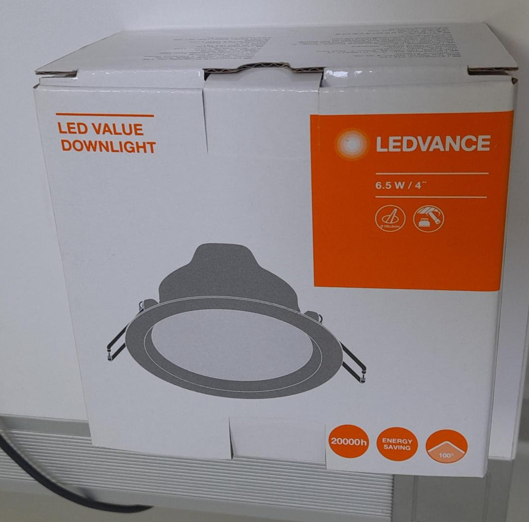 Ledvance DL 40 Downlight 6.5W Round 4 Inch Incurv, 830