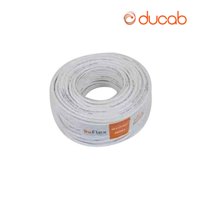 Ducab Cables Duflex Flexible Cable Three core 2.5 SQMM PVC Wire White Colour 100 M 70 Degree