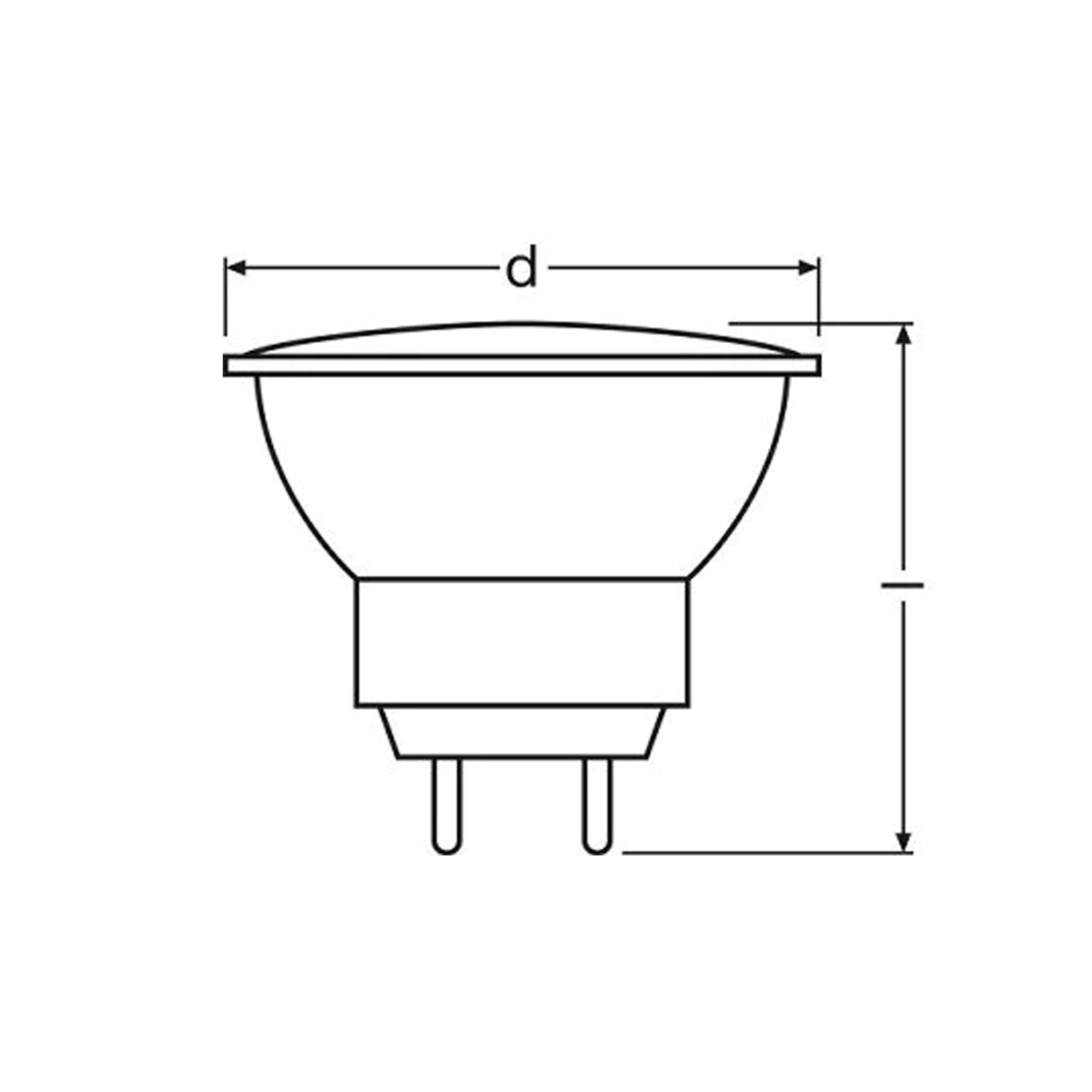 Osram Decostar 35 Degree 20 W Halogen Reflector Lamp GU4, Reflector, 1