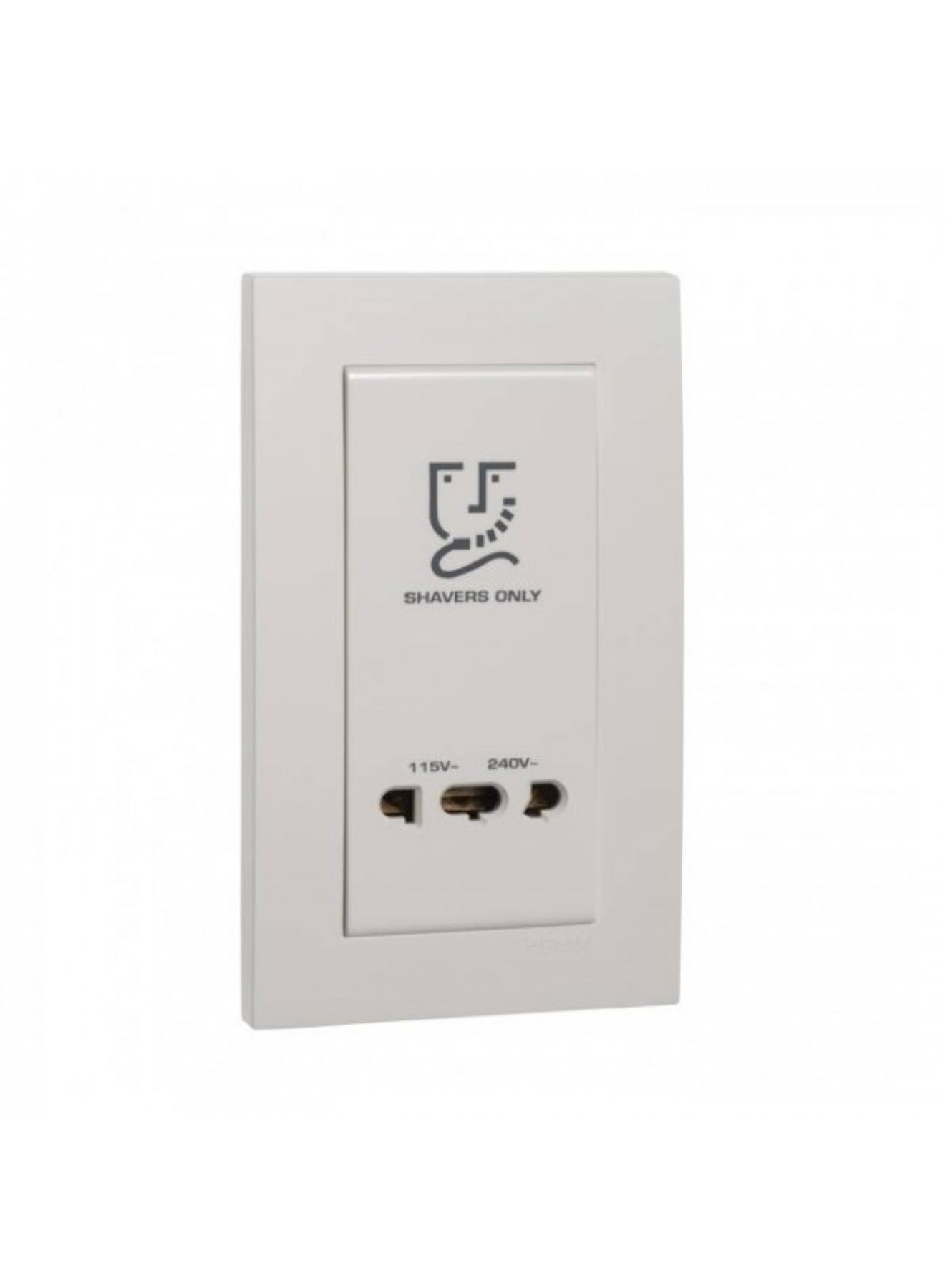 Schneider Electric Vivace Universal Shaver Socket Unit 115/240V KBT727