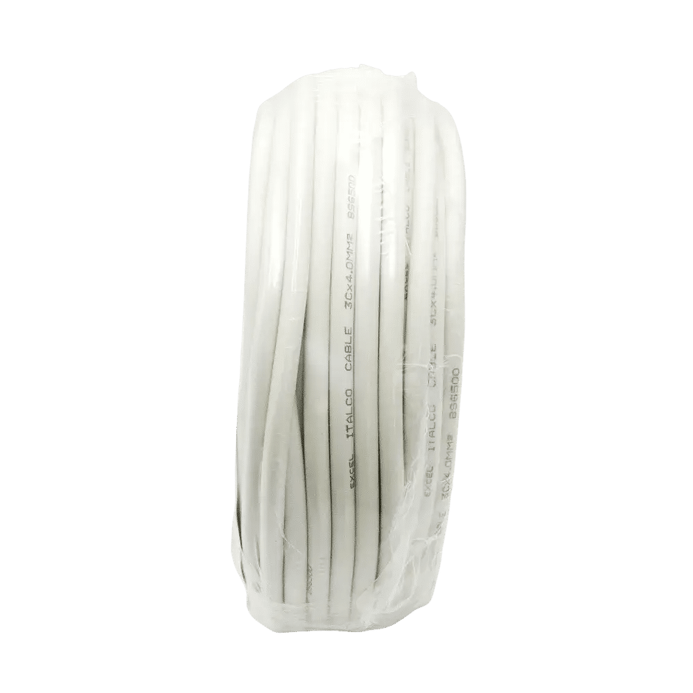 Ducab Cables Double Core Fire Alarm Cable 1.5 SQMM Wire White Colour 500 M