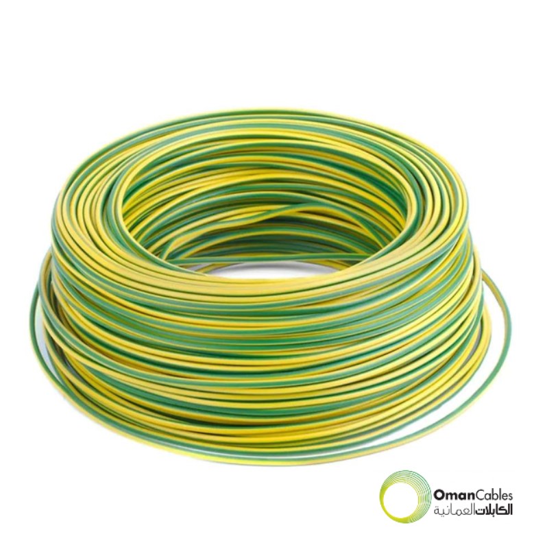 Oman Cables Copper wires Single core 100 Yards or 500M - Black, Yellow ...