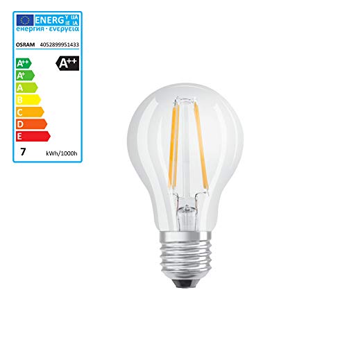 Osram LED Retrofit Classic A Clear Filament Bulb 7W E27 806 Lm 2700K W