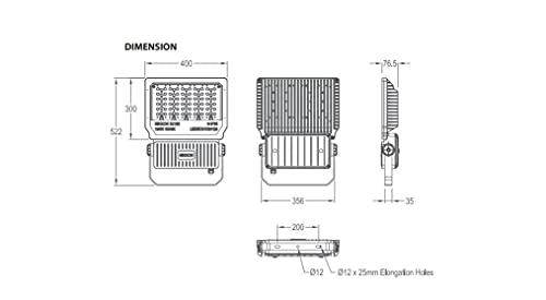 Nikkon LED 190 W Flood Light K10126 5300K
