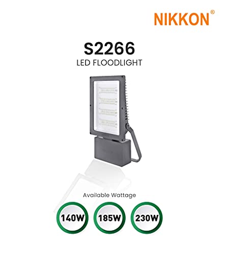 Nikkon Flood Light 185W/ 230W K10119 Dark Grey Aluminum