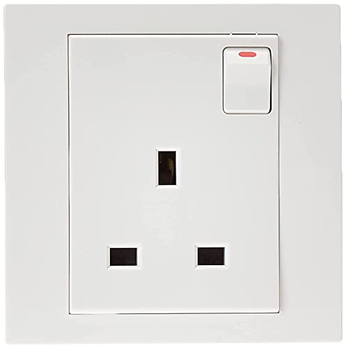 Schneider Electric Vivace White - Single Switched Socket - 13 A - 230