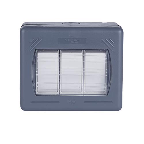 Schneider Electric 3Gang 2Way Switch Weatherproof IP55 rating - GWP163