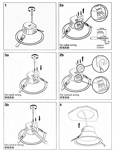 Ledvance Downlight LED Recessed Round 19W Lighting Aluminium Body (6 I