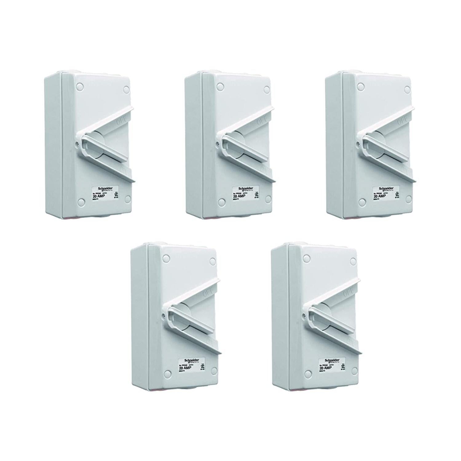 Schneider Electric 440V Surface Mount Double Pole Isolating Switch IP6