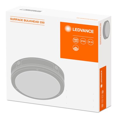 Ledvance LED Bulkhead surface ceiling light 10W 800lm - 830 Warm White