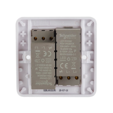 Schneider Electric Lisse - universal dimmer - 2 gangs - 2 way - LED