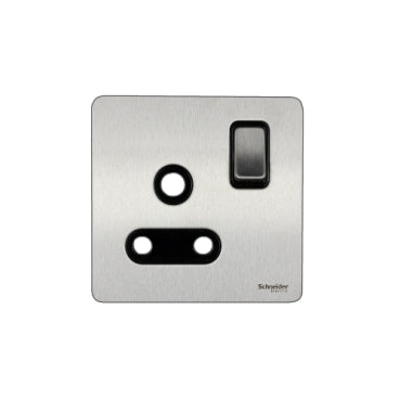 Schneider Electric Switched socket, Ultimate Screwless flat plate, 1P,