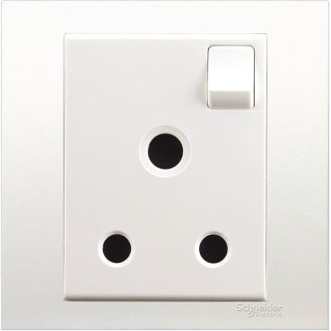 Schneider Electric 15A 250V 1 Gang Switched Socket - KB15/5