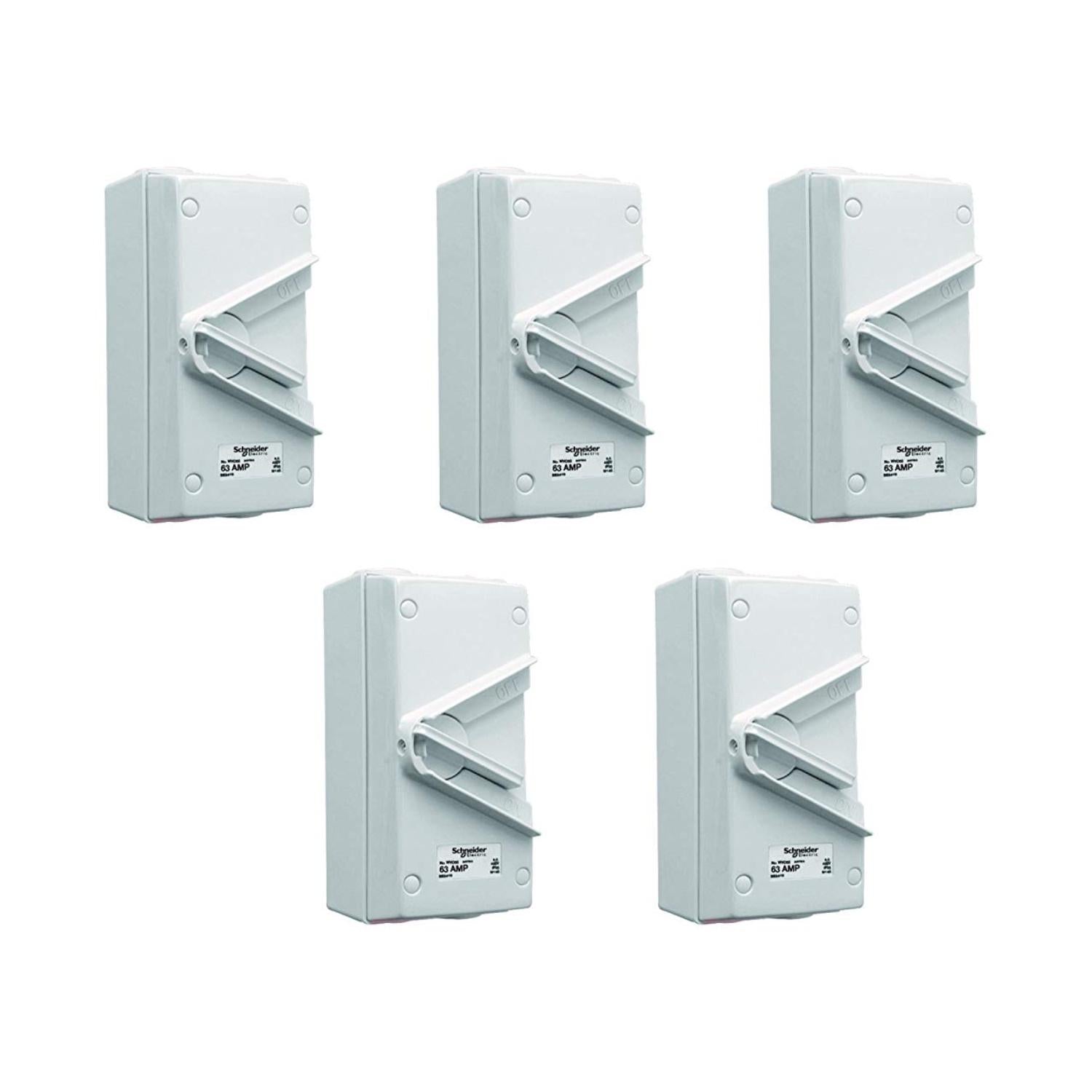 Schneider Electric 440V Surface Mount Double Pole Isolating Switch IP6