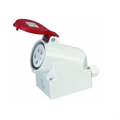 Schneider Electric S56 Surface Socket Outlet 250V 32A 3 Flat Ip56 Grey